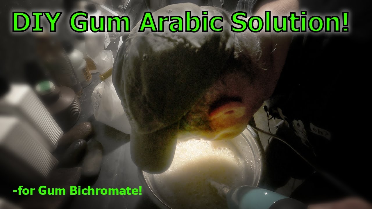 Gum Arabic Solution For Gum Bichromate Printing - YouTube