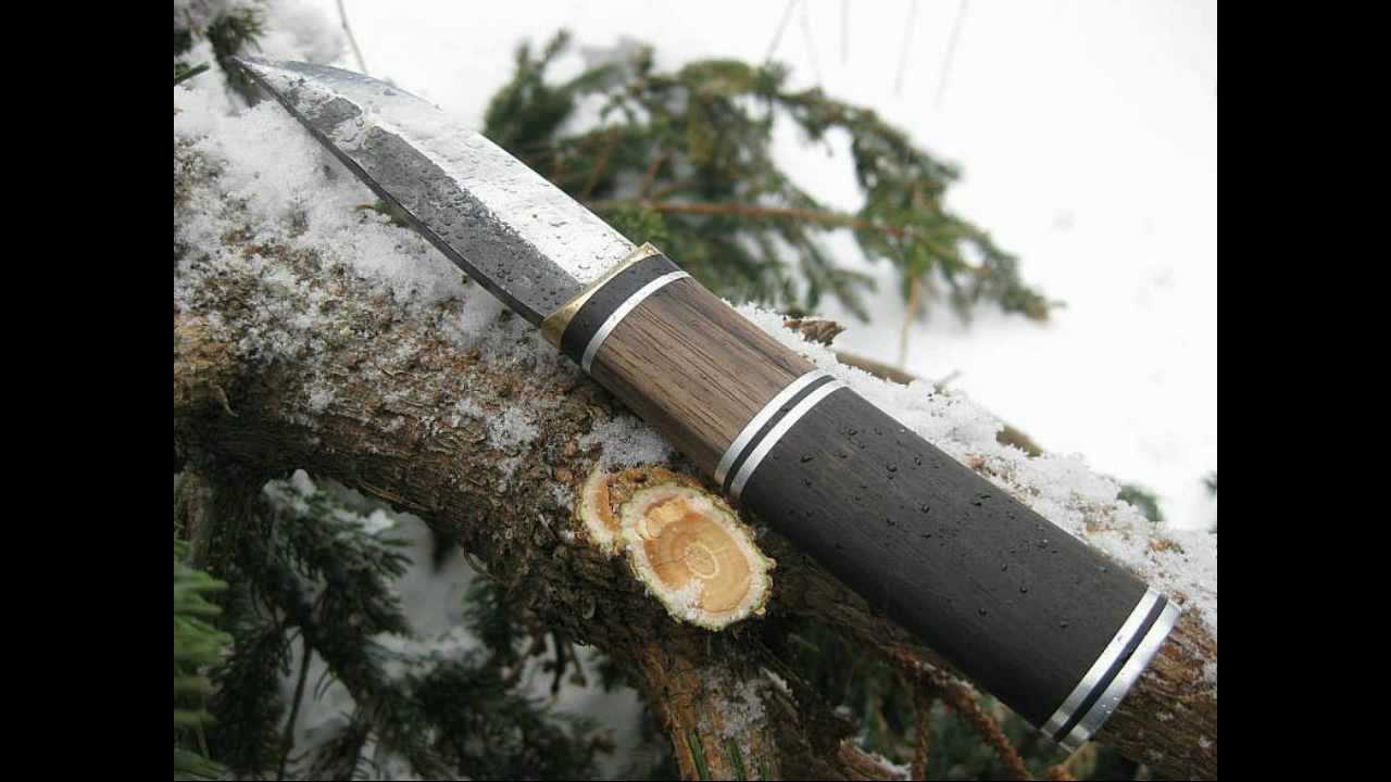 Yuro Puronvarsi 100mm carbon steel scandi blade with handmade handle ...