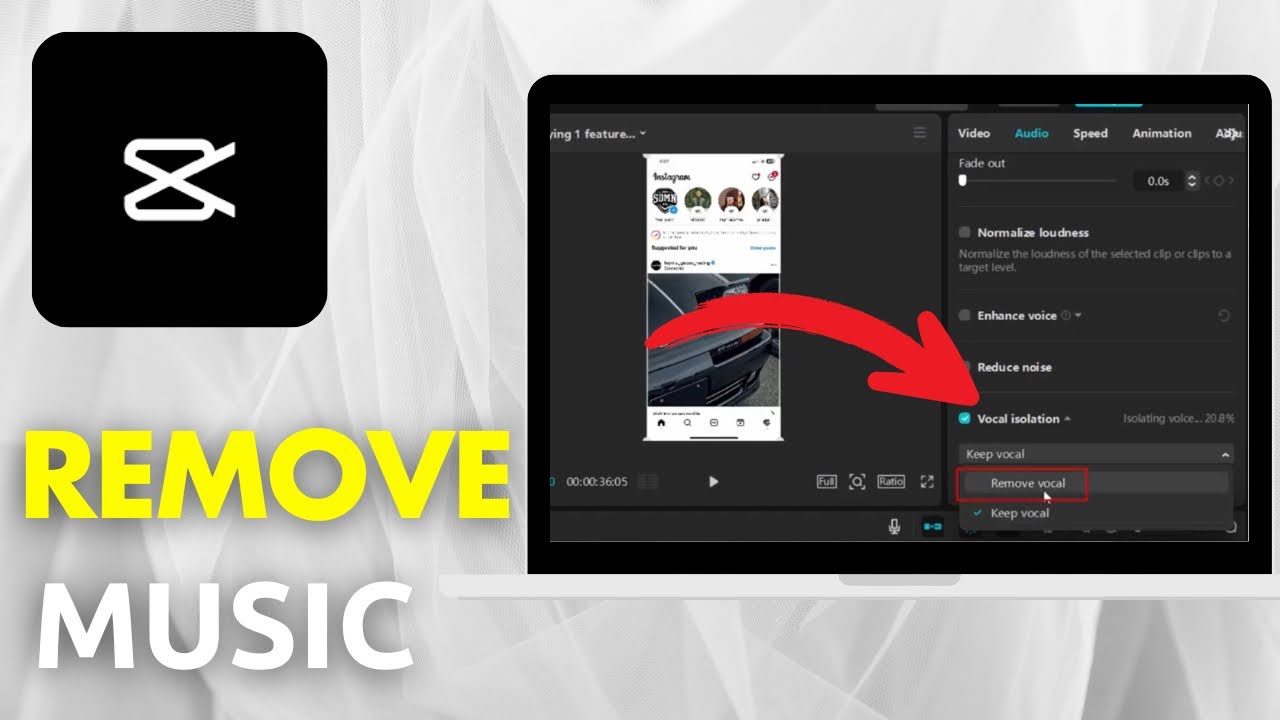 How To Remove Music From Video But Keep Voice On CapCut (EASY!) - YouTube