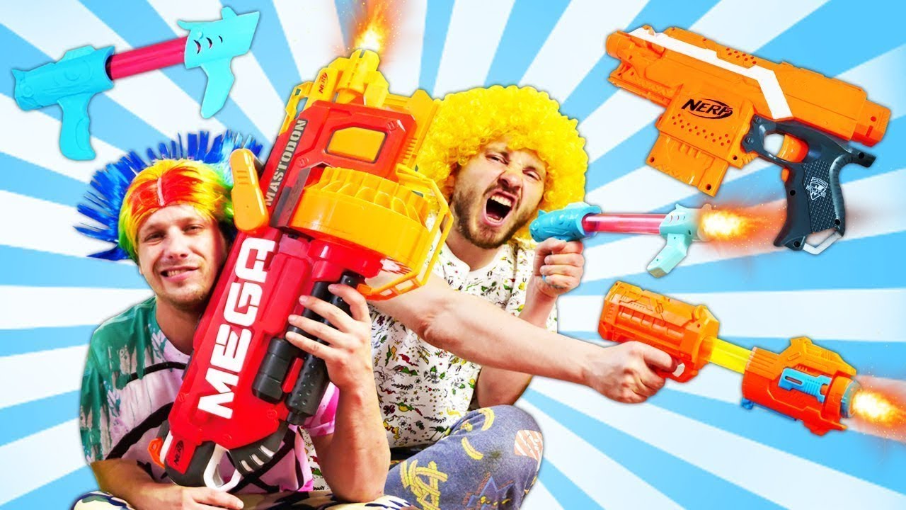Nerf Blasters & Nerf Gun Games: Pie to Face Pranks & Entertainment ...