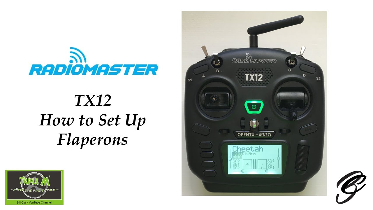 RadioMaster TX12 How to Set Up Flaperons - YouTube