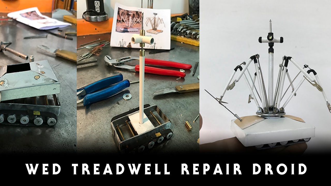 Creating WED Treadwell repair droid from Star Wars IV - metal works ...