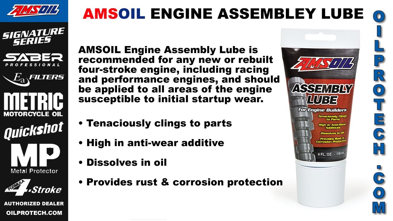 Amsoil High-Quality Engine Assembly Lube - For Racing, Performance and ...