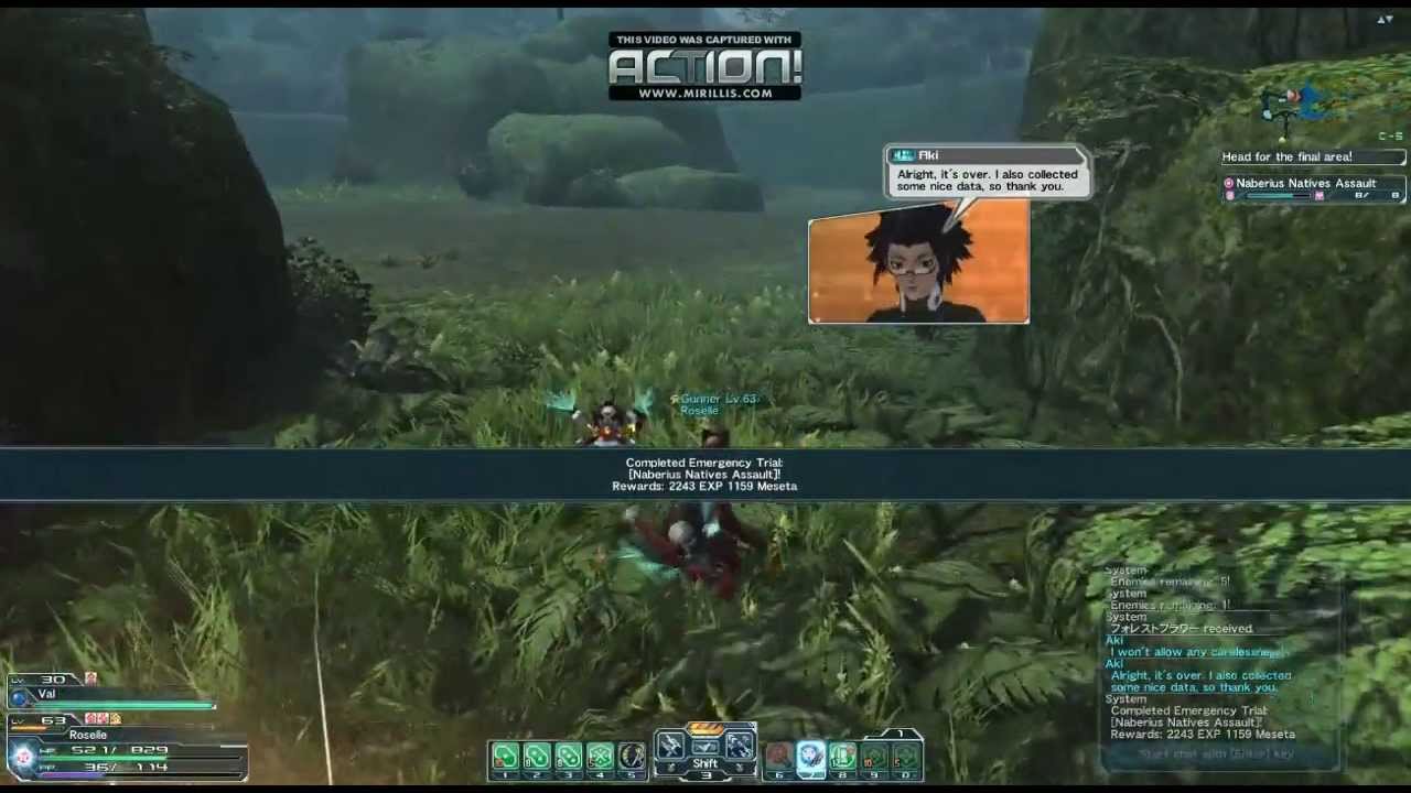 Pso2: Gunner Forest Exploration SH run - YouTube