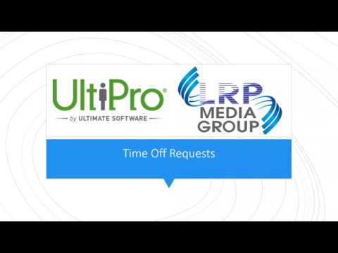 UltiPro Tutorial (Time Off) - YouTube