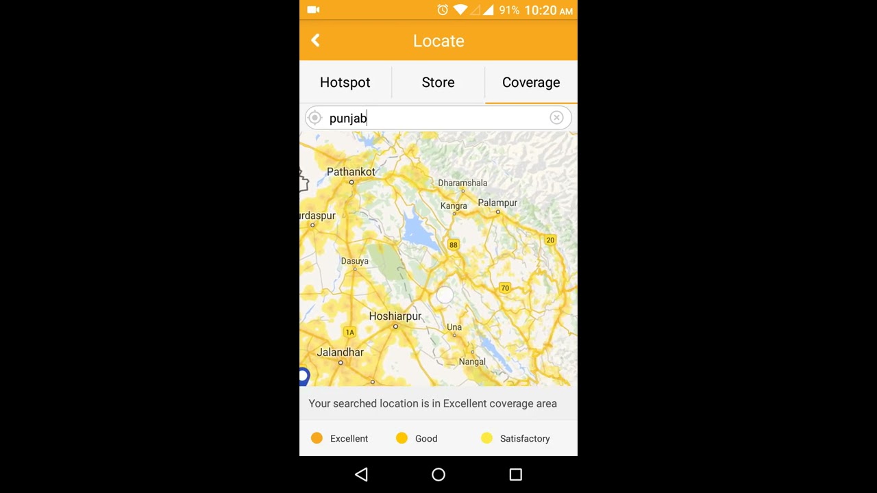Reliance Jio 4G Tower Signal Coverage Map View of Punjab India - YouTube