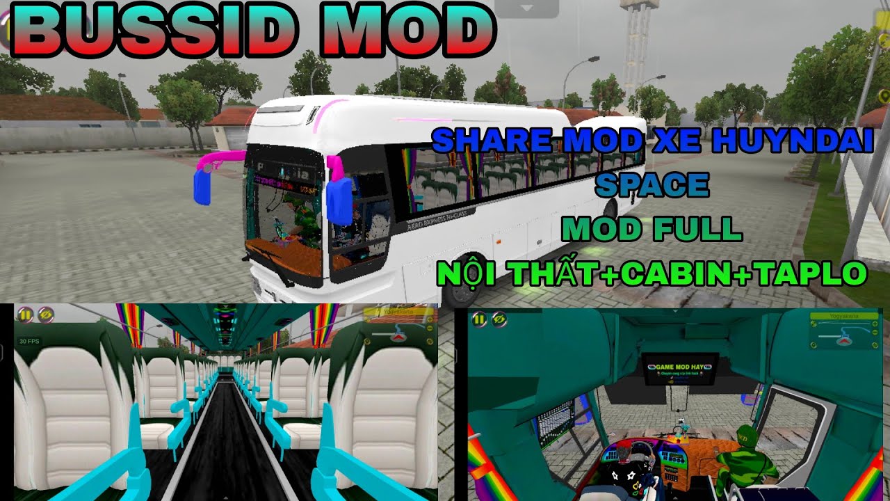 [BUSSID MOD] Share và hướng dẫn mod xe HD SPACE Full dàn nội thất+Cabin ...