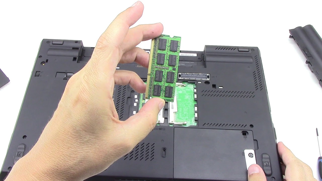 How to add RAM on Lenovo ThinkPad W510 - YouTube