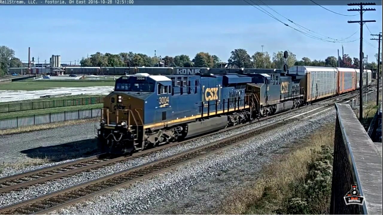 Railstream Railcam Series #86- All Locations (10/28/2016) - YouTube