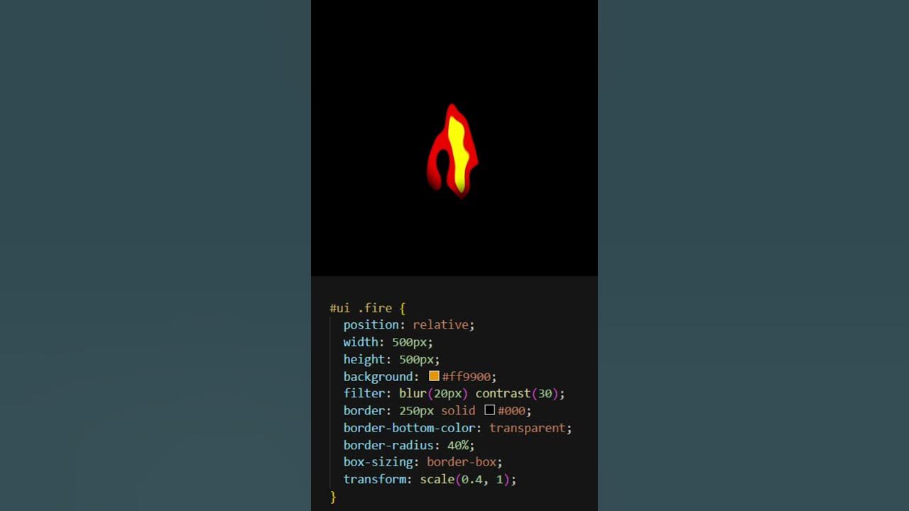 "🔥 Create Stunning Fire Animation with HTML & CSS | Web Design Tutorial" #coding #htmlcss #html ...