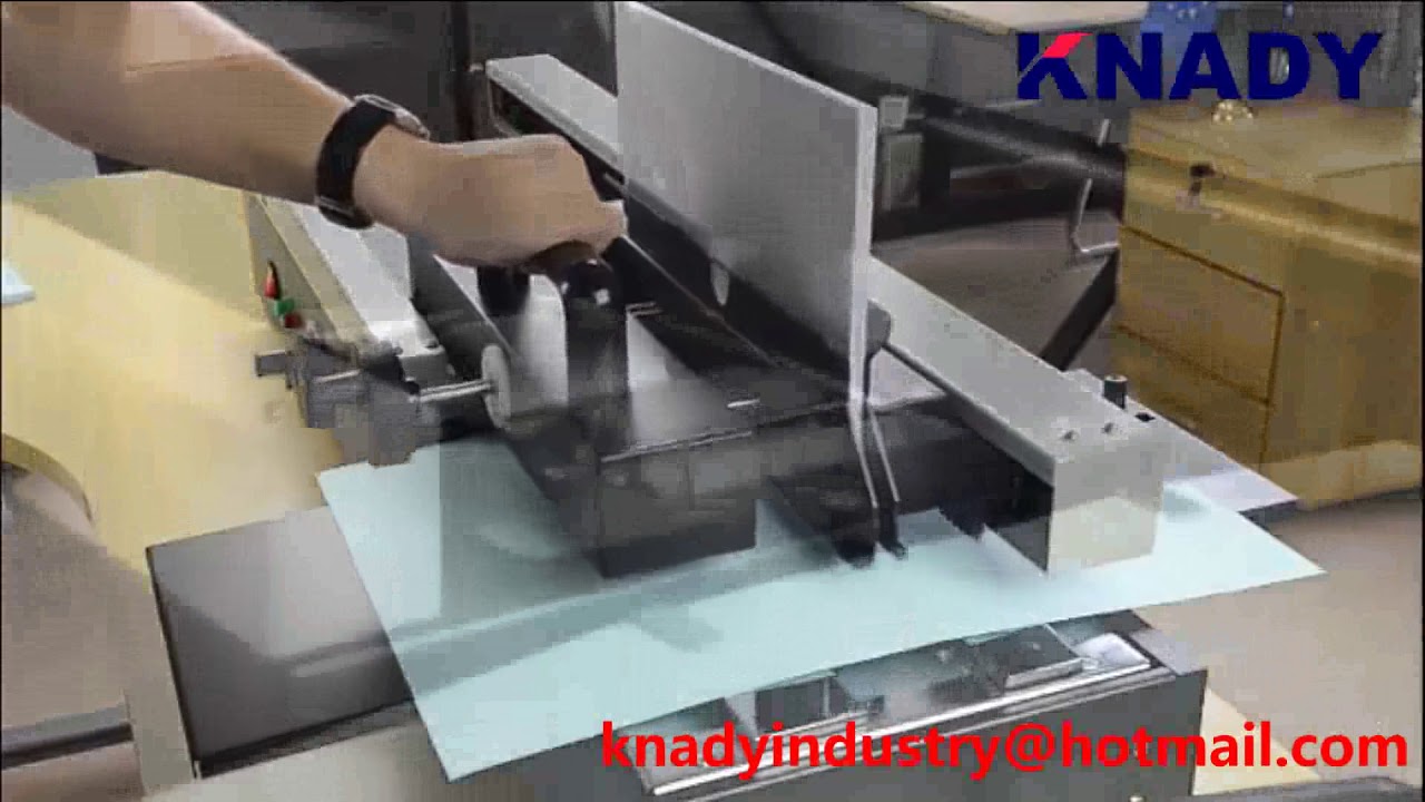 Manual desktop perfect binding machine - YouTube