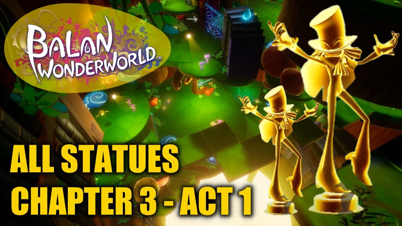 Balan Wonderworld - All Balan Statues Location - Chapter 3 Act 1 (All ...