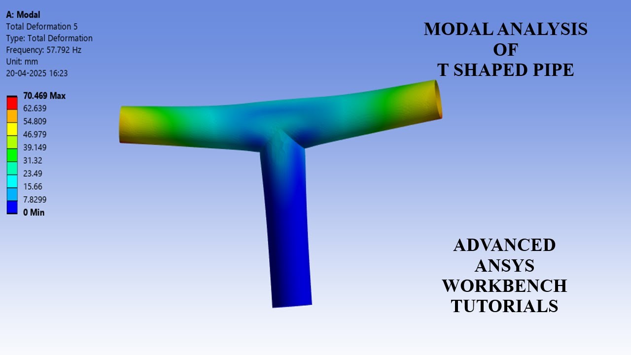 T Pipe | Modal Analysis | Natural Frequency | Deformation | Advanced ...
