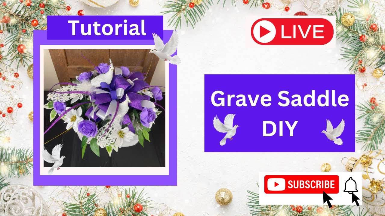 How to Make a Grave Saddle DIY for Christmas, DIY Non Traditional ...