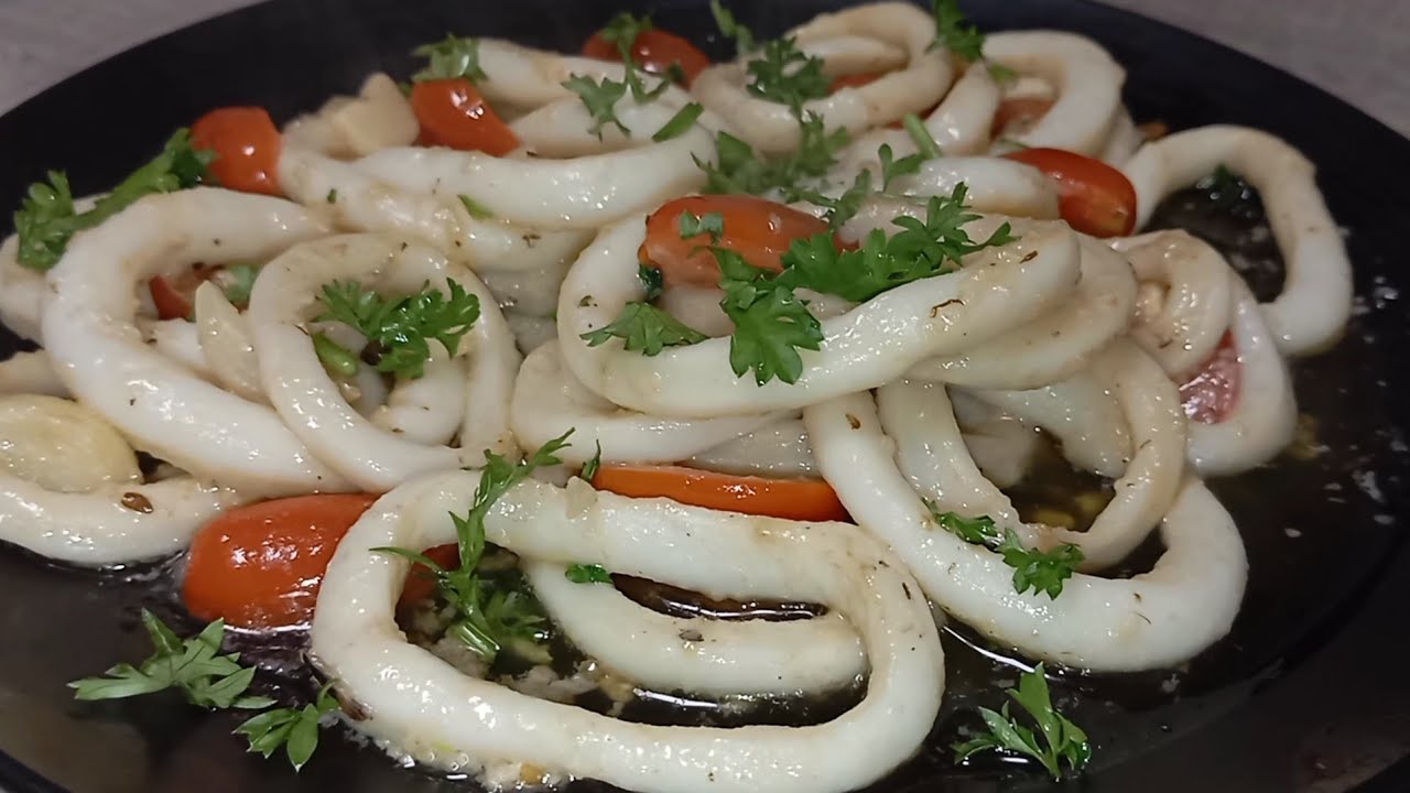 Butter Garlic Calamari Recipe | You Have To Try This Meal - YouTube