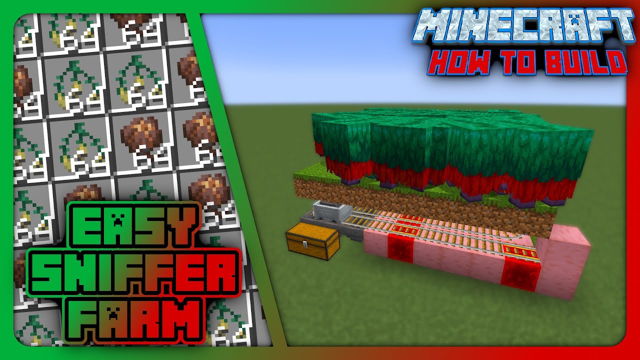 Automatische Sniffer Farm [Torchflower & Pitcher Pod] 🔸 Minecraft 1.21 ...