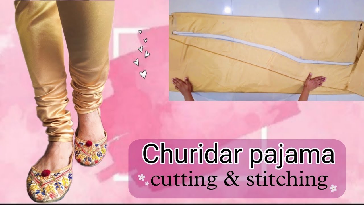 Churidar cutting and stitching | Churidar Pajama cutting and stitching ...