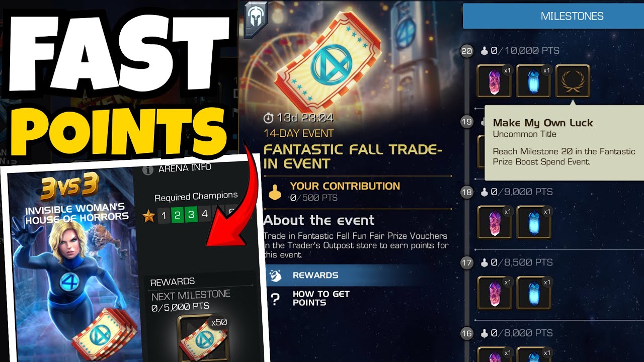 MCOC Fantastic Fall Funfair Event 💥 Easiest Points Farm + All Rewards ...