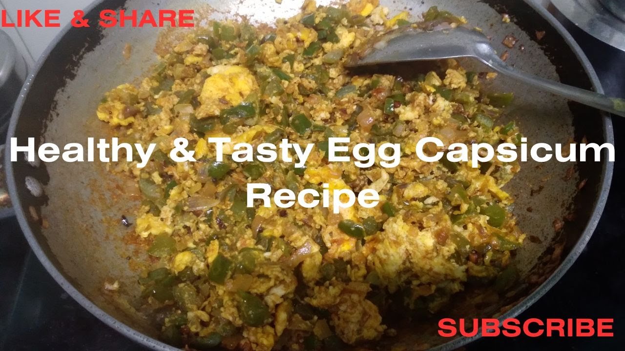 Capsicum Egg Curry | Capsicum Egg Bhurji | Capsicum Egg Fry | Bell ...