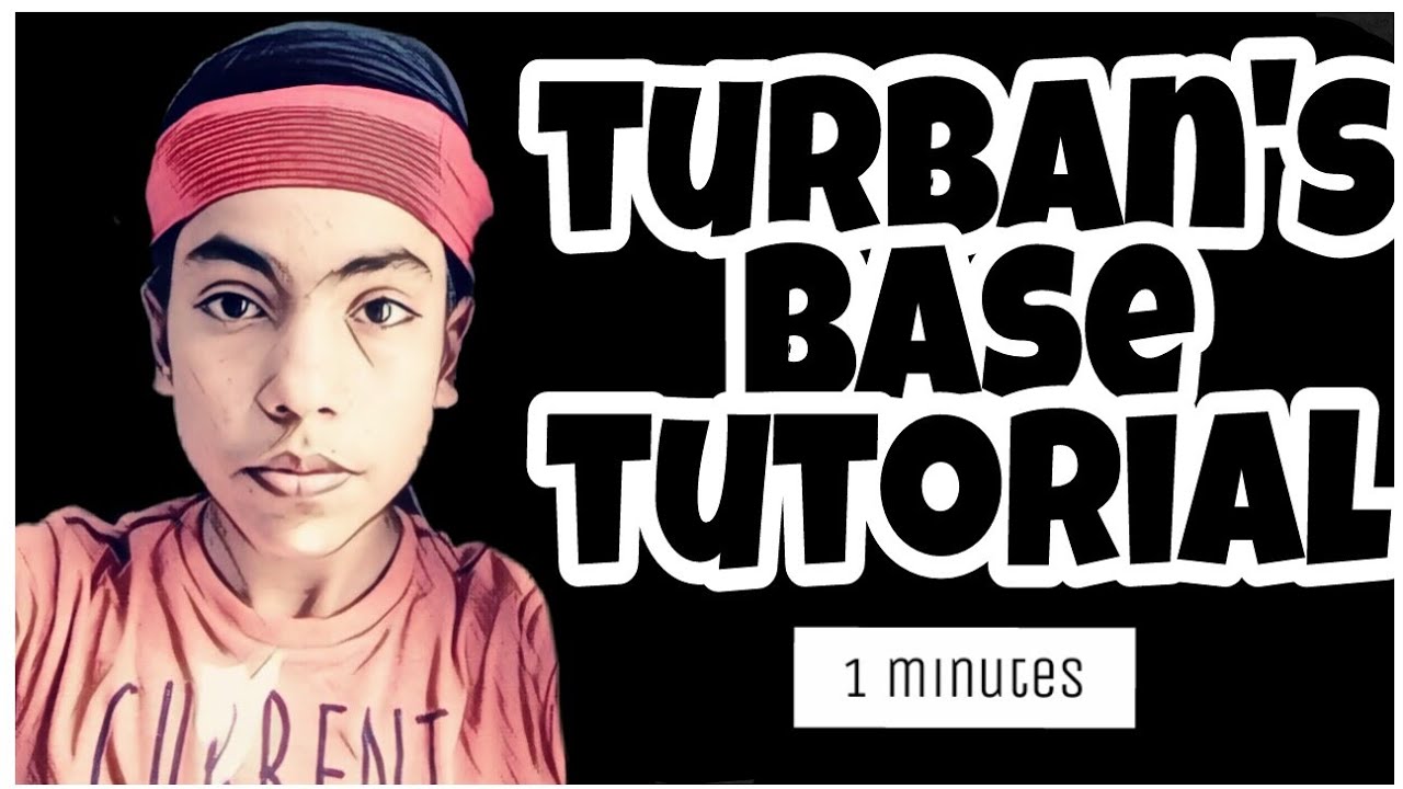 Turban's base tutorial | how to make base for turban | in 1 minute ...