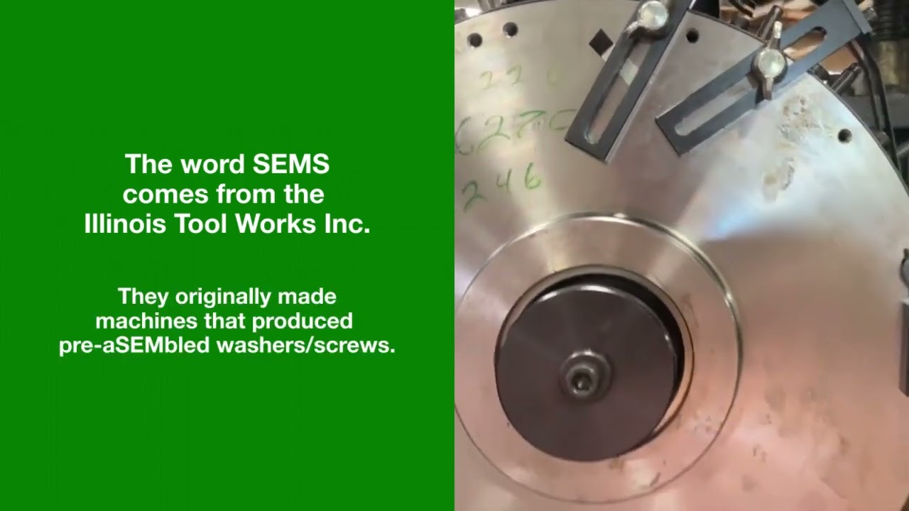 Thread Rolling SEMS Fasteners - YouTube