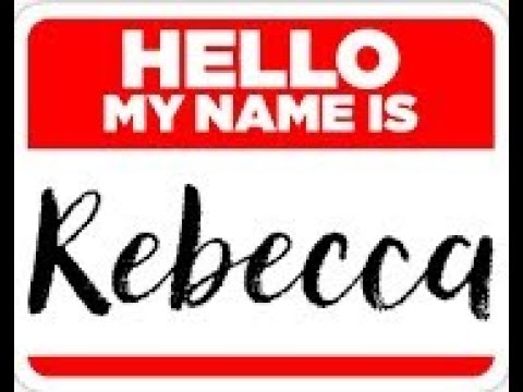Kabbalah of Jewish Names: Rivka and Rebecca רבקה - YouTube