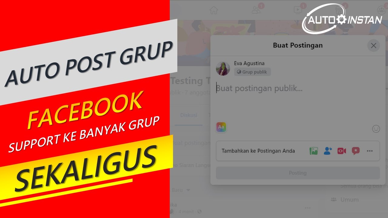AUTO POST GRUP FACEBOOK | POSTING KE BANYAK GRUP FB OTOMATIS - YouTube