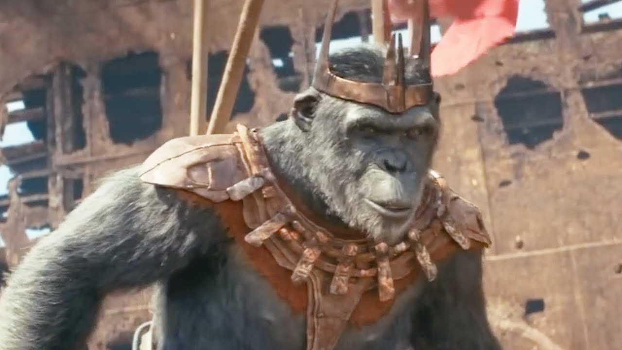 Kingdom Of The Planet Of The Apes Proximus Caesar's Dramatic Entrance ...