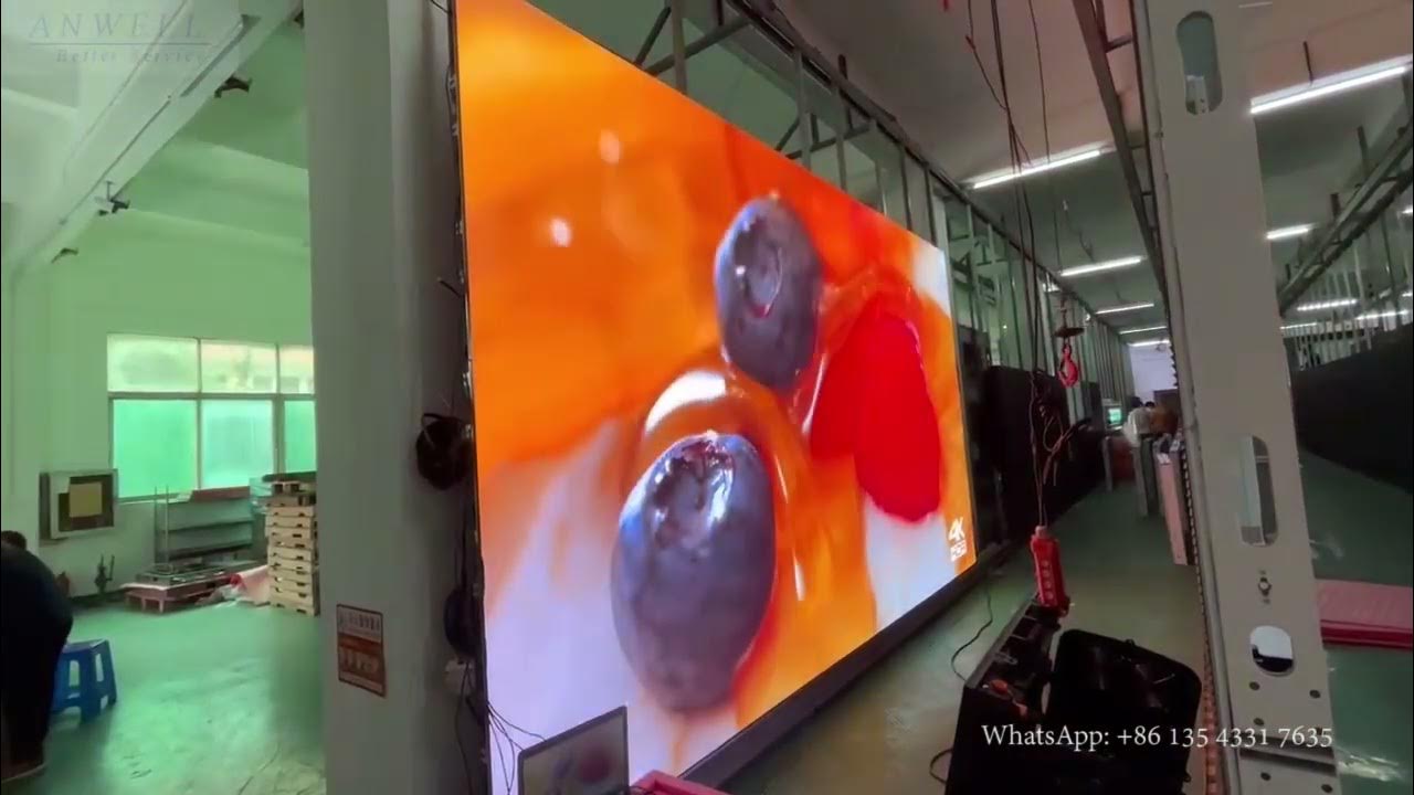 P2 0 LED display screen in massive production - YouTube