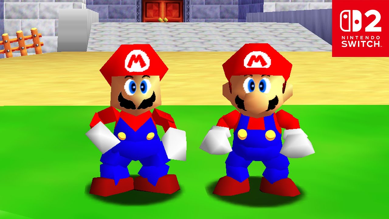 Low Poly Mario and Mario in Super Mario 64 - 100% Full Game Walkthrough ...