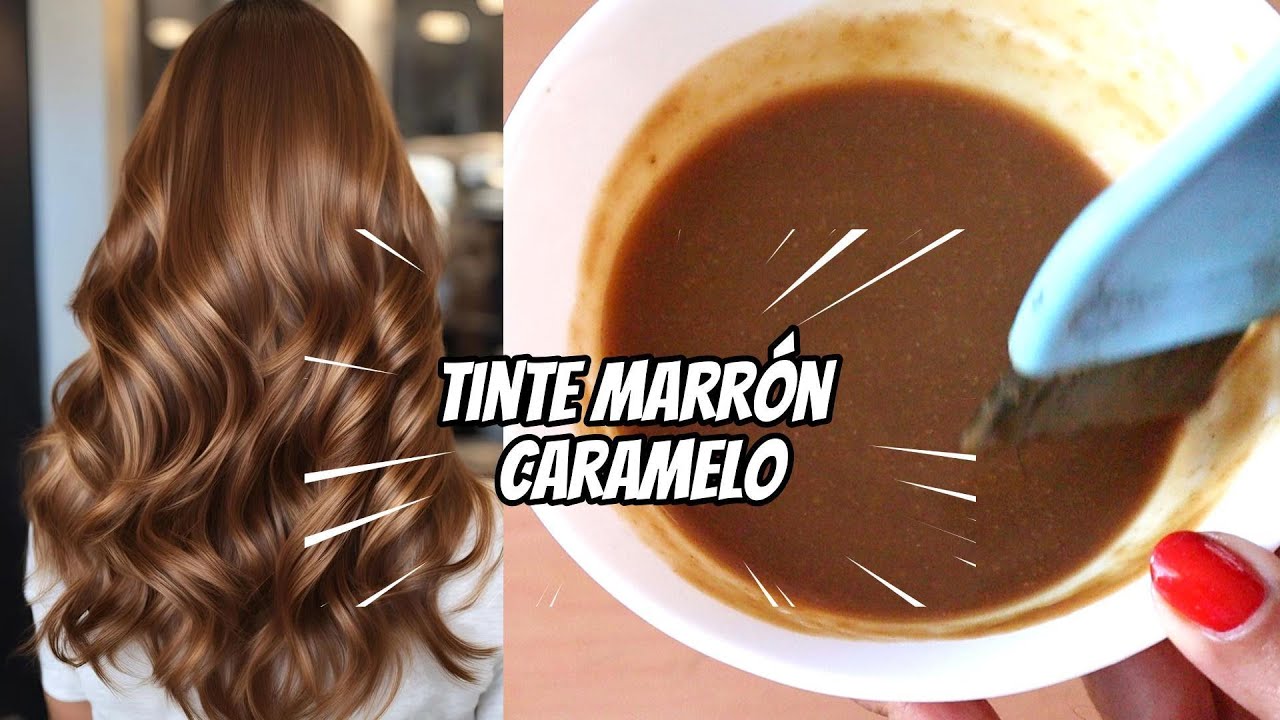 💯💢EL MEJOR TINTE MARRON CARAMELO Natural cubre tus canas y da un color ...