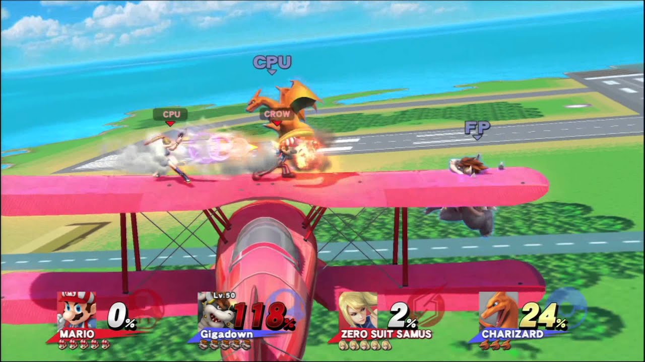Super Smash Brothers Map Playthrough - Pilotwings - YouTube