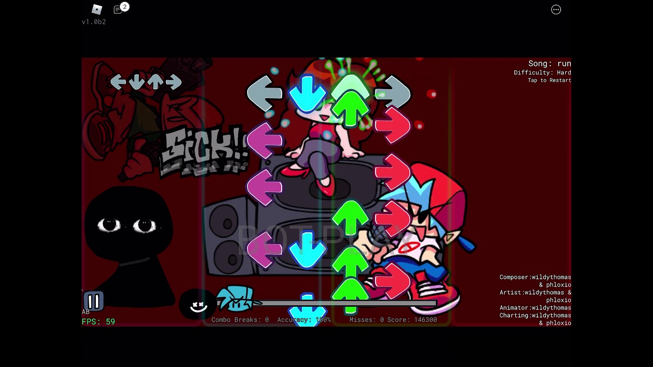 Run bot play fnf - YouTube