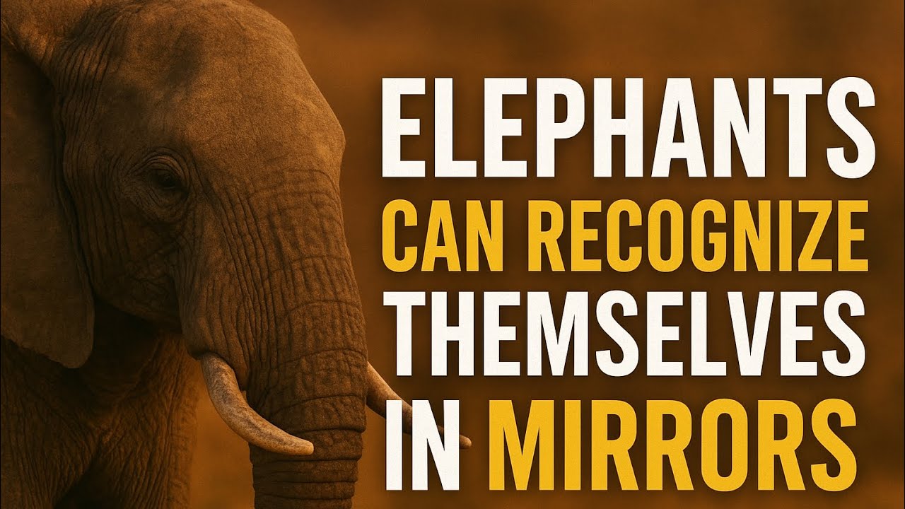 ELEPHANTS CAN RECOGNIZE THEMSELVES IN MIRRORS - YouTube