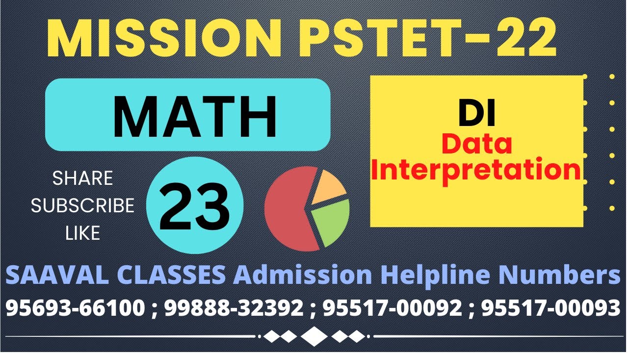 Math Lec-23 DI PYQs P2-Sci Math Mission PSTET-2022 - YouTube