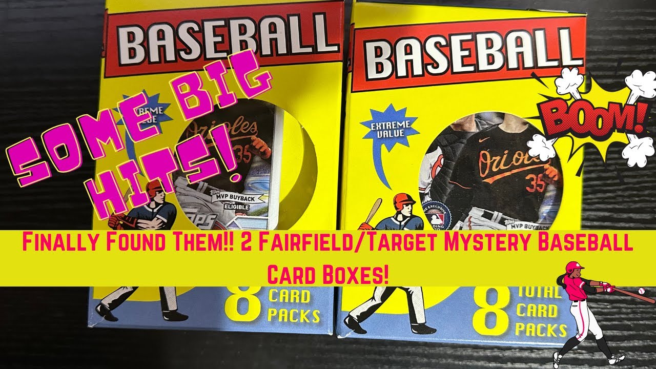Finally Found them!! Fairfield/Target Baseball Card Mystery Boxes! Are ...