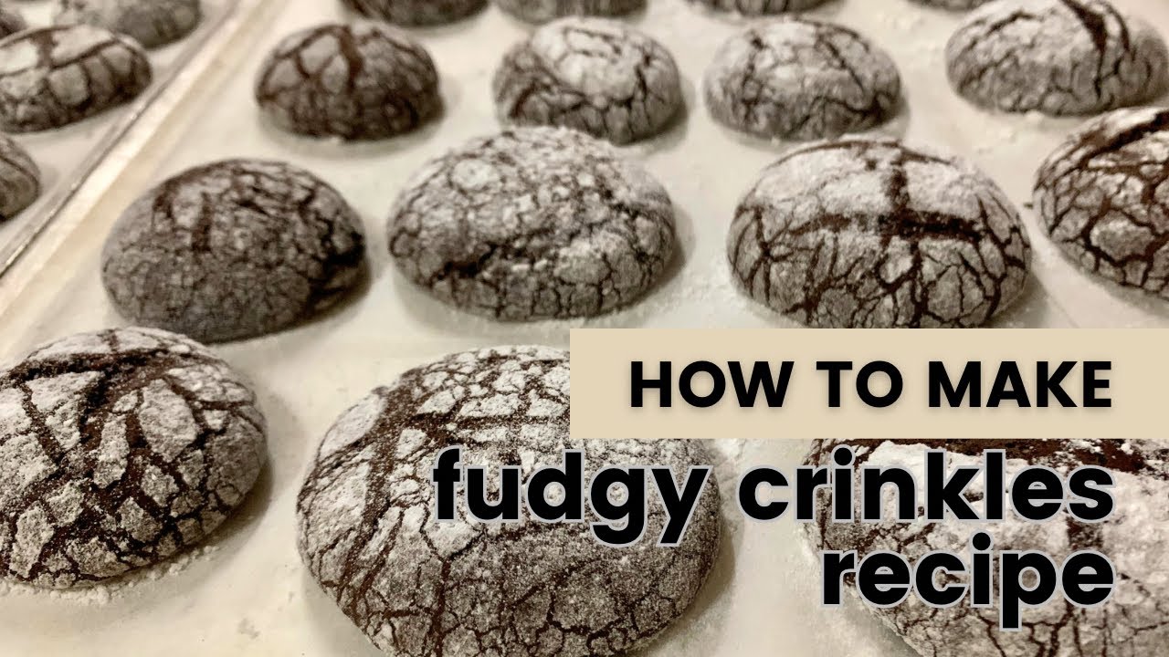 CHOCOLATE CRINKLE RECIPE | HOME MADE CRINKLES #chocolatecrinkle #baking ...