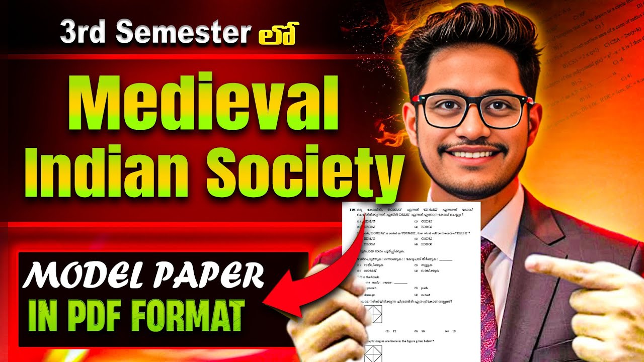3rd Sem History Model Papers || Medieval Indian Society Model Papers ...