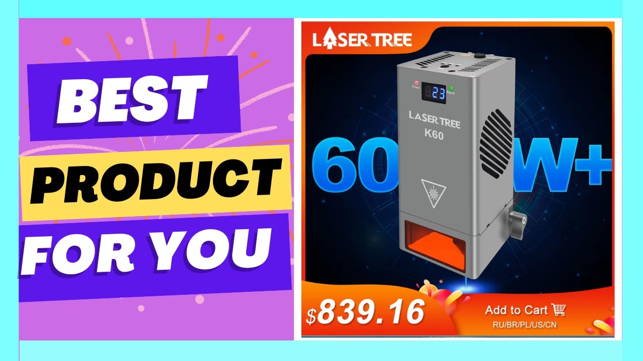 LASER TREE K60 Optical Power 60W Laser Head - YouTube
