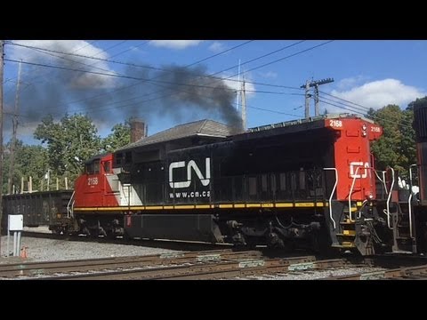 CN 5696 & 2168 (Ex-BNSF) Lead Freight, West Chicago, IL - YouTube