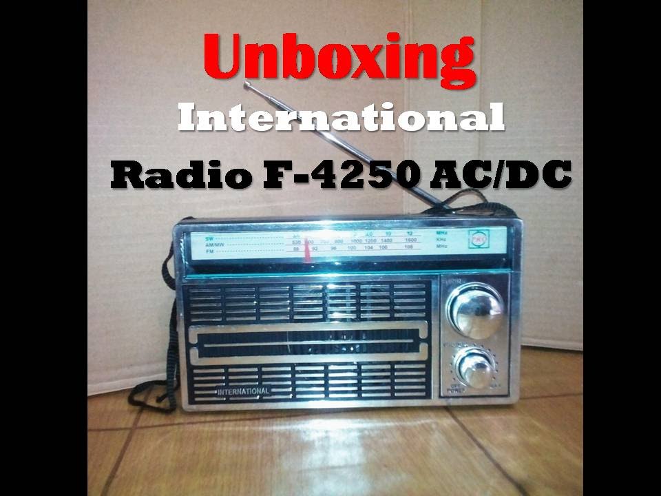 Unboxing International Radio F-4250 AC/DC - YouTube