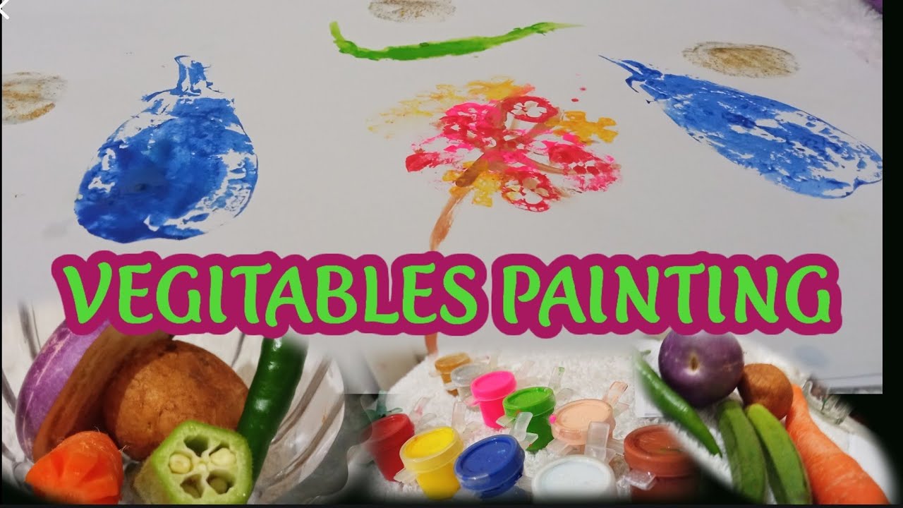 Vegetables painting | Easy & simple painting with vegitables😍@Eeemuu's ...