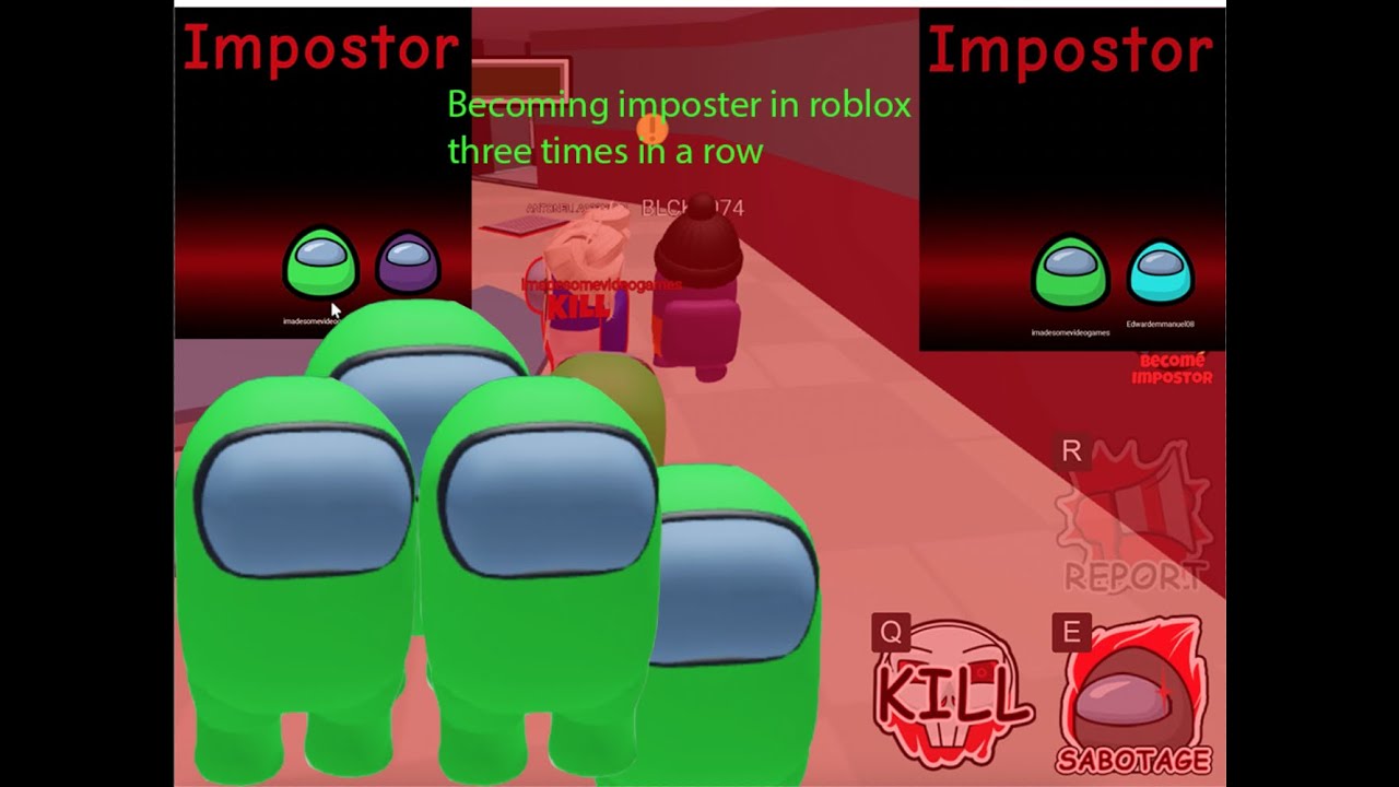 10 crew mates im the imposter good times in among us - YouTube