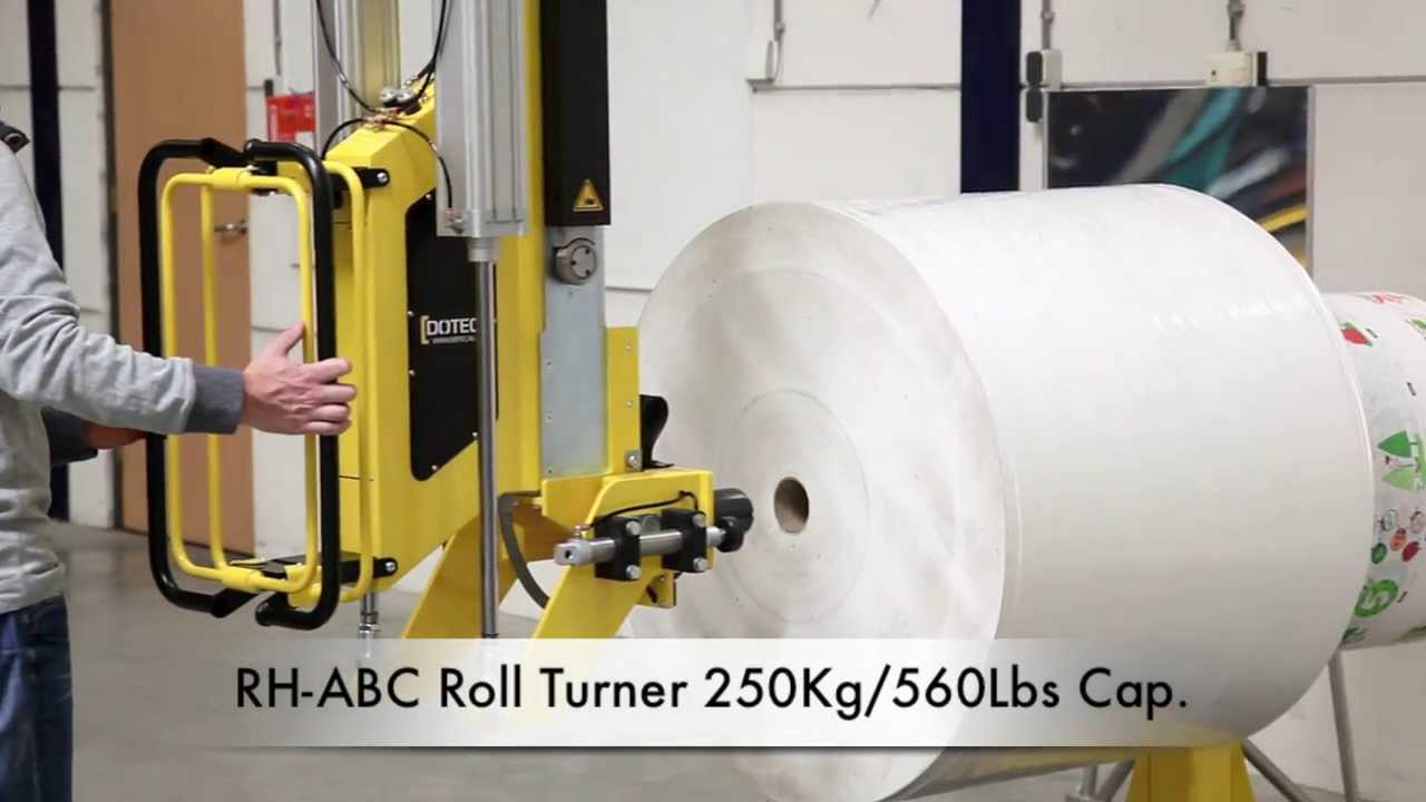 Roll Turner for heavy Roll's 250Kg/560Lbs, Rollenwender, Roll Lifter ...