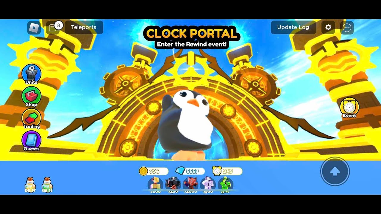 !JUGANDO ROBLOX TTD(CLOCK EVENT CON SUBS VAMOS VEN A JUGAR!🐧🔥 - YouTube