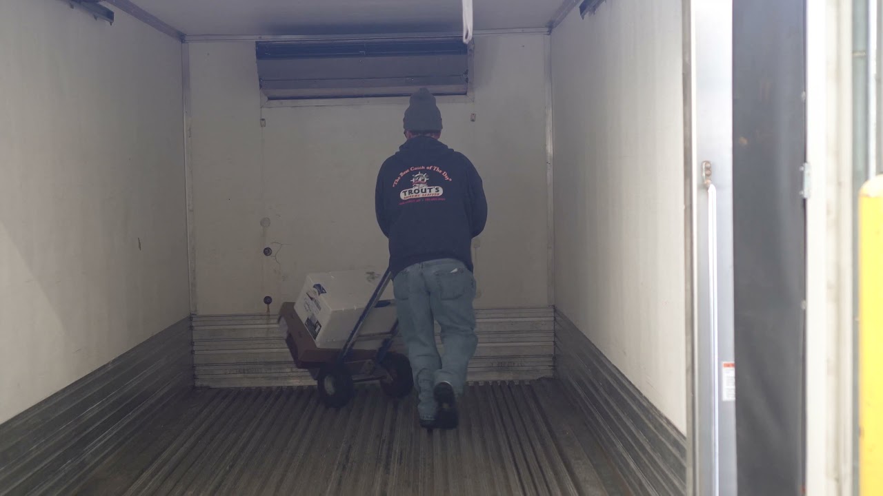 Trout Supreme Seafood Seafood Warehouse packing up trucks for Seafood ...