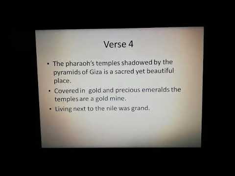 Ancient Egypt Poem