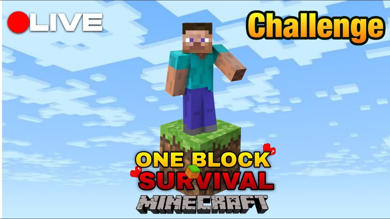 Minecraft One Block Challenge || Live Minecraft Challenge - YouTube