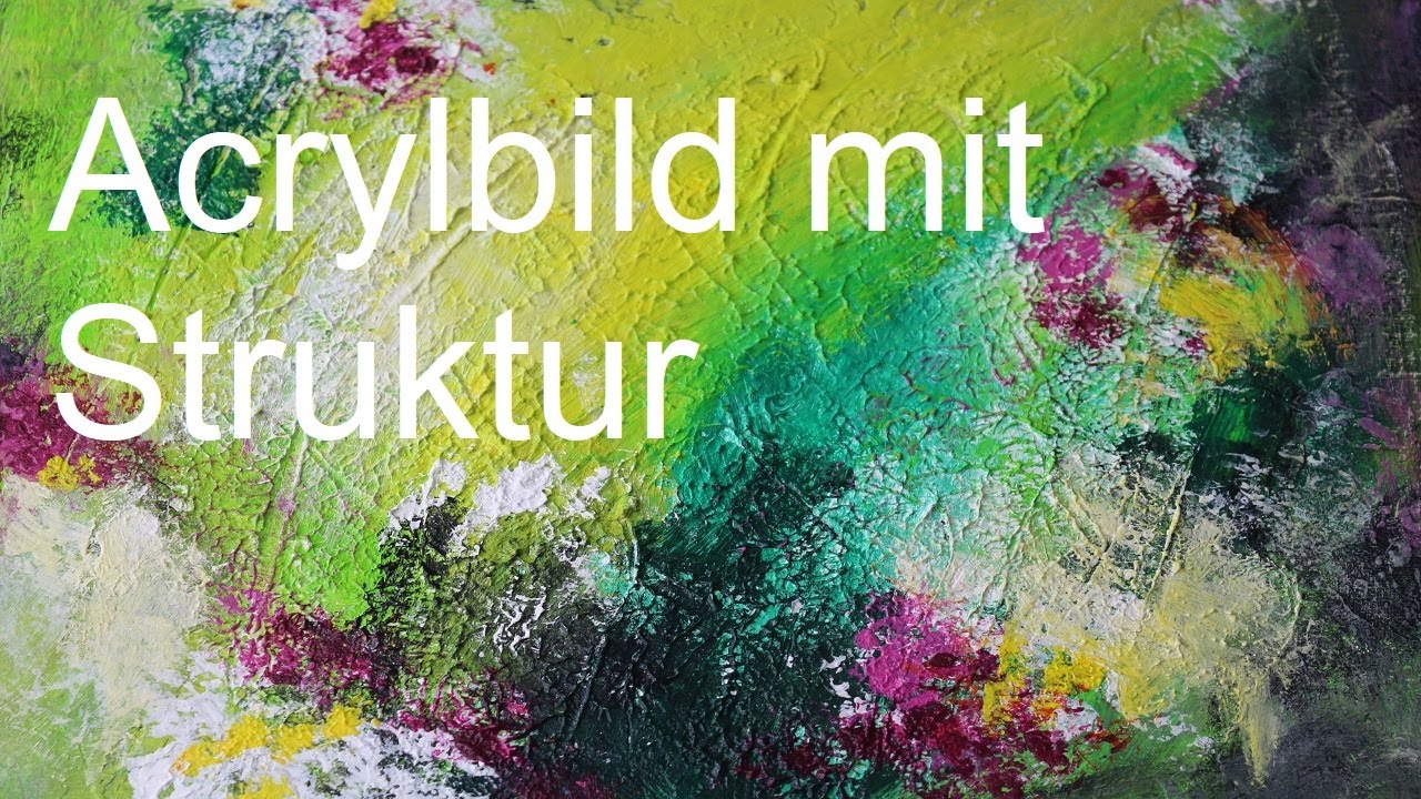 Abstraktes Bild mit Struktur - Grundlagen für schöne Bilder - Malen ...