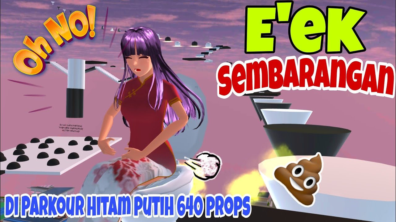 Drama Lucu Sakura|Sakura E'EK Sembarangan😱🤮🤮,Parkour Hitam putih 640 ...